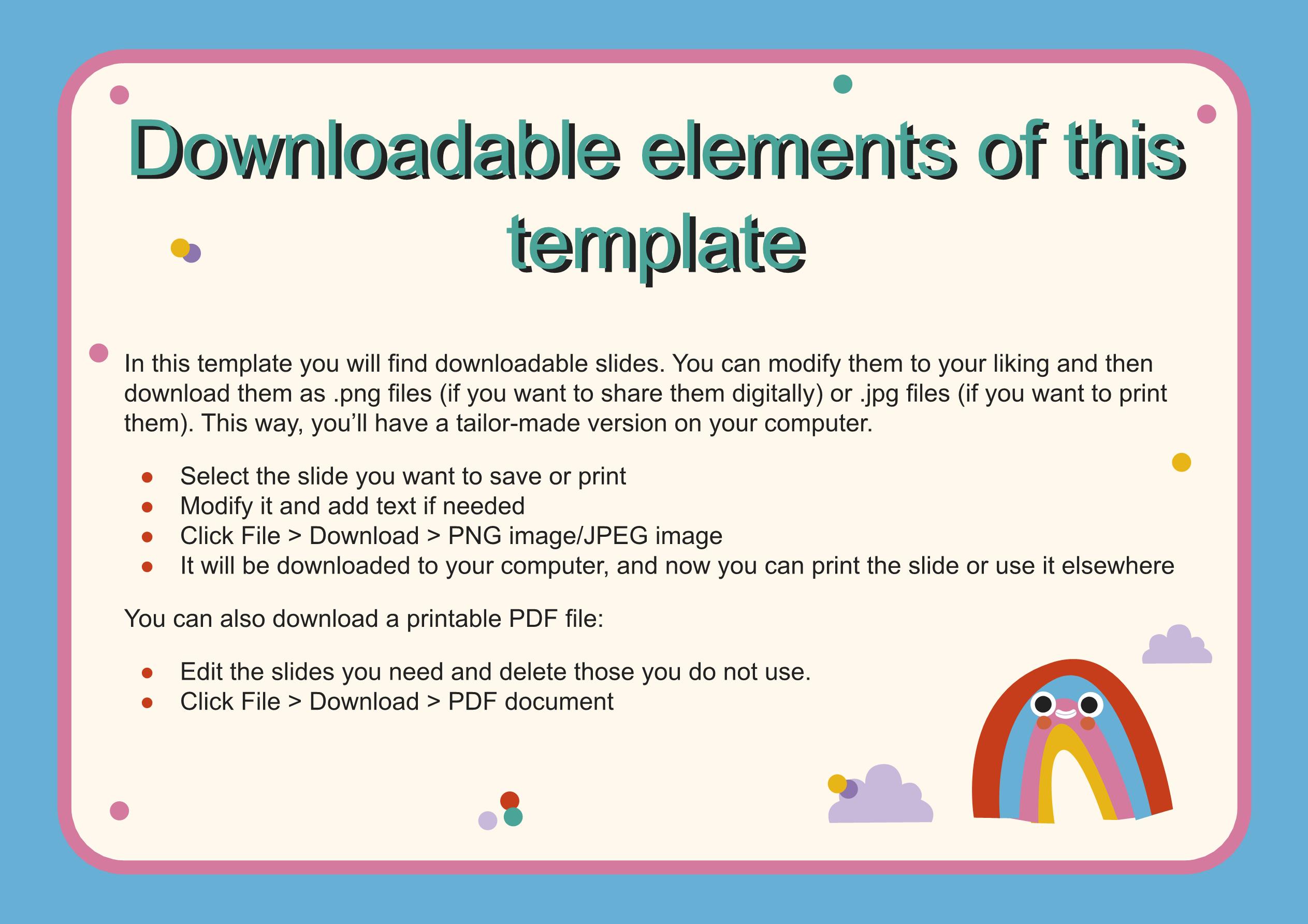 Slide template | Download documents in all fields
